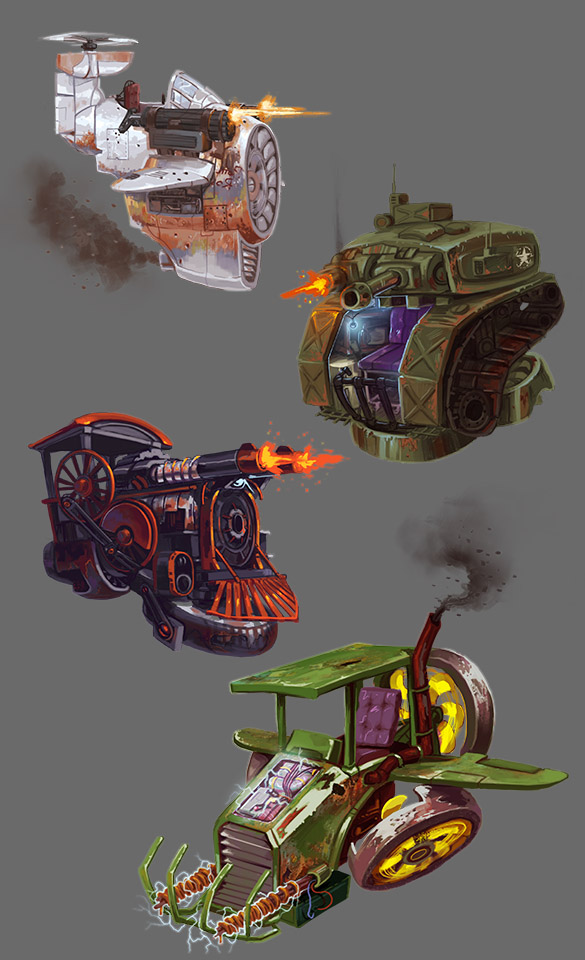 Drawabox.com | Drawing Prompts | Scrap Yard Tank Wars